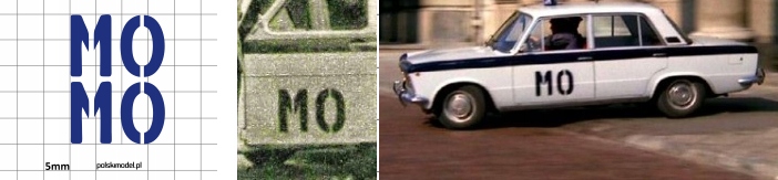 KALKOMANIA MILICJA FIAT 125P WARSZAWA VOLGA 1/24 - 12119410701 ...