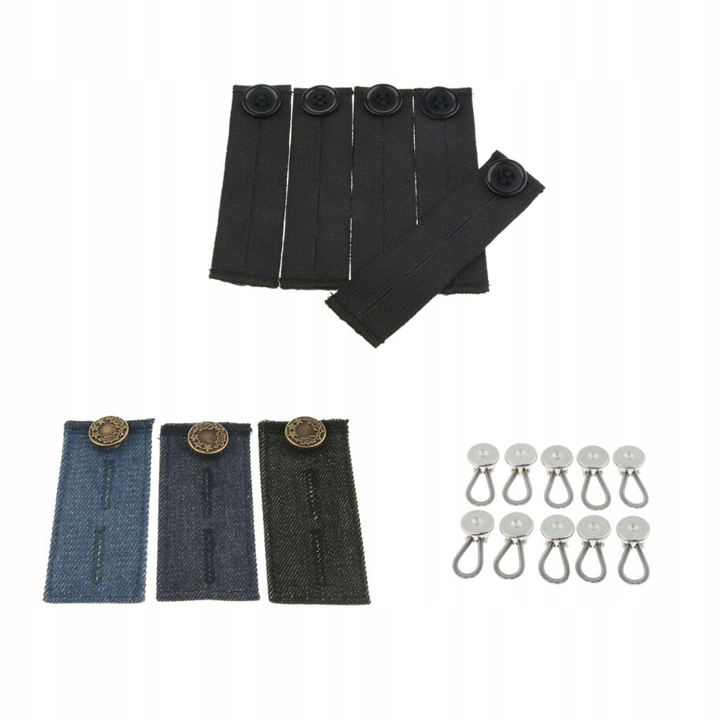 18/set Jeans Pants Waist Extender Trousers Button Expander Neck ...