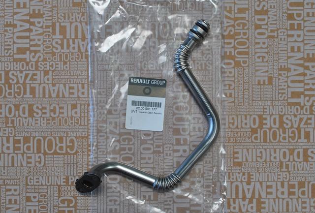 Rura odpływu oleju turbo - Laguna, Megane 1.9 dCi - 6662364367 ...