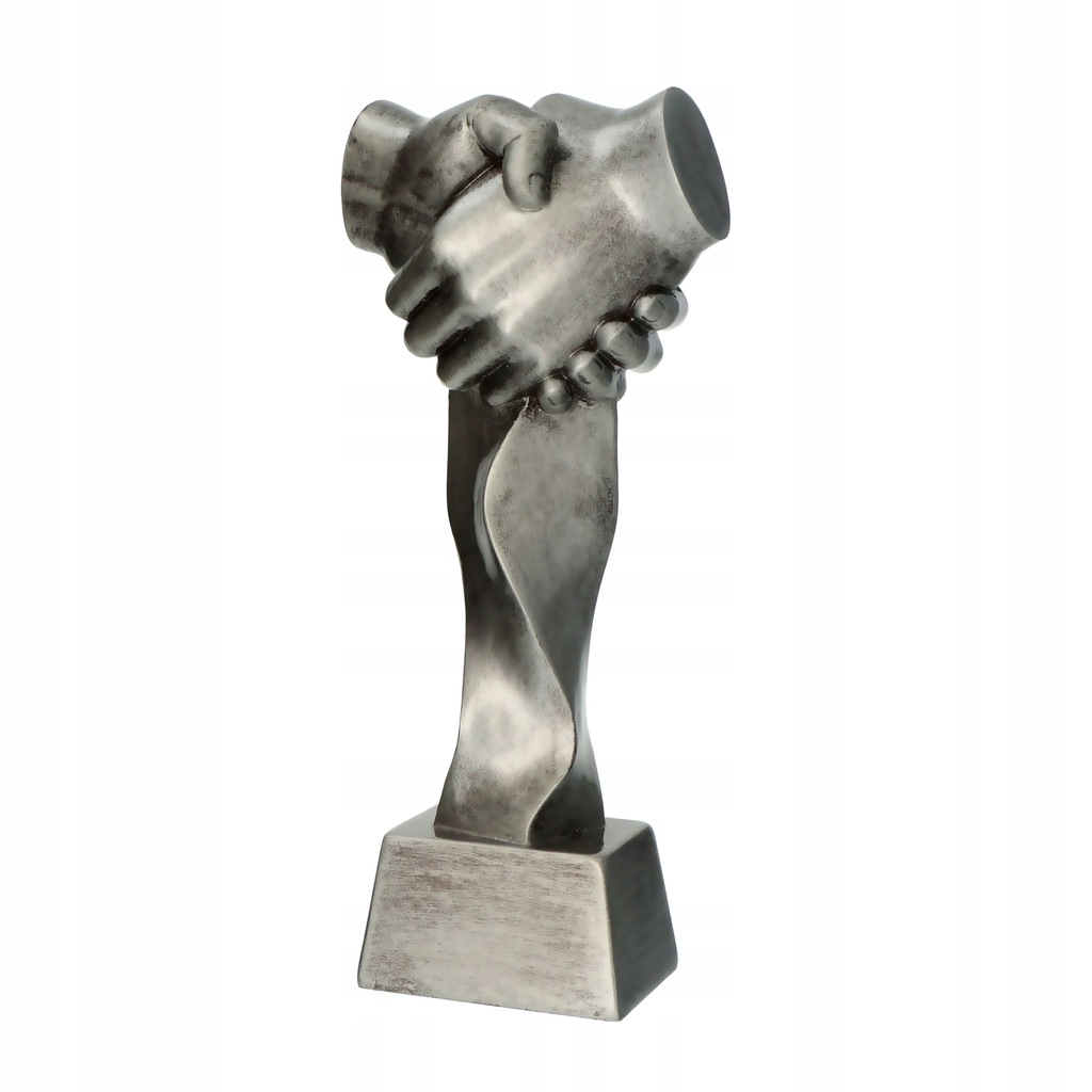 FIGURKA TROFEUM uścisk dłoni Podziękowanie +Grawer - 12839584443 ...