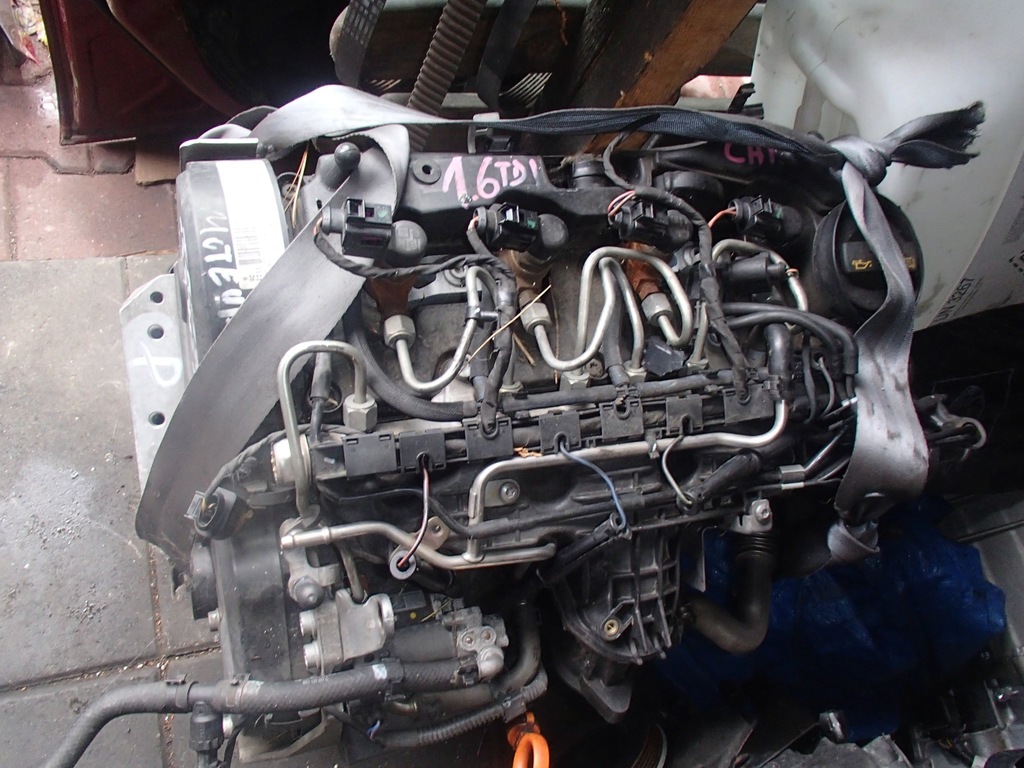 SILNIK 1,6 TDI CAY Z POMPO WTRYSKAMI I POMPĄ WTRY - 7023018646 ...