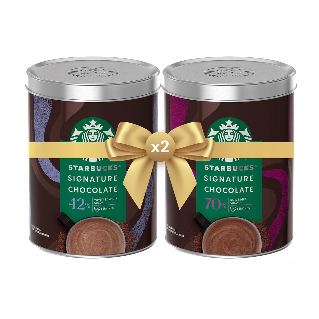 STARBUCKS Czekolada do picia puszka ZESTAW MIX 2x - 11893673160 ...