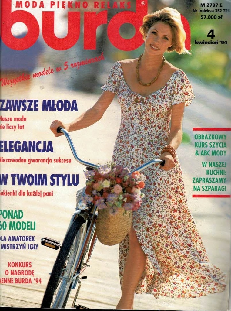 Burda 4/1994 wykroje - 12304422421 - oficjalne archiwum Allegro