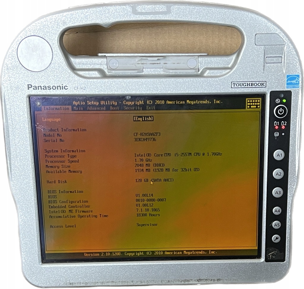 Tablet Panasonic Toughbook CF-H2 i5 2557M - 13757123310 - oficjalne ...