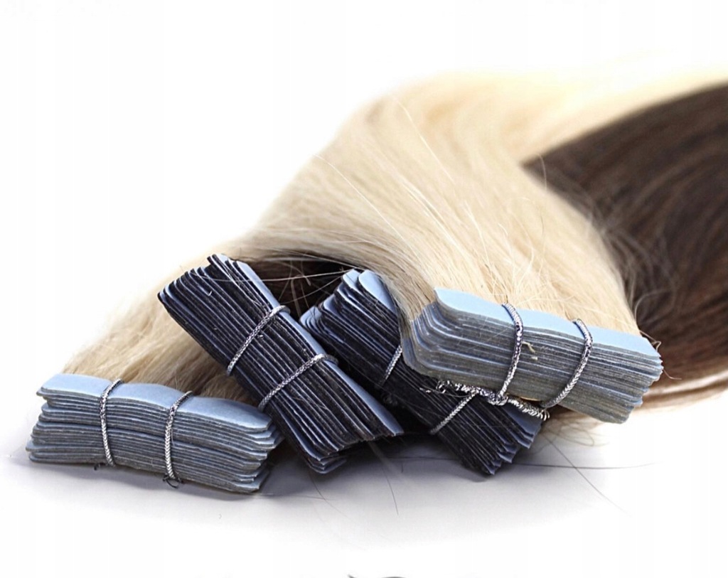 40SZT 50CM Tapeon Metoda Kanapkowa WŁOSY NATURALNE - 9908283985 ...