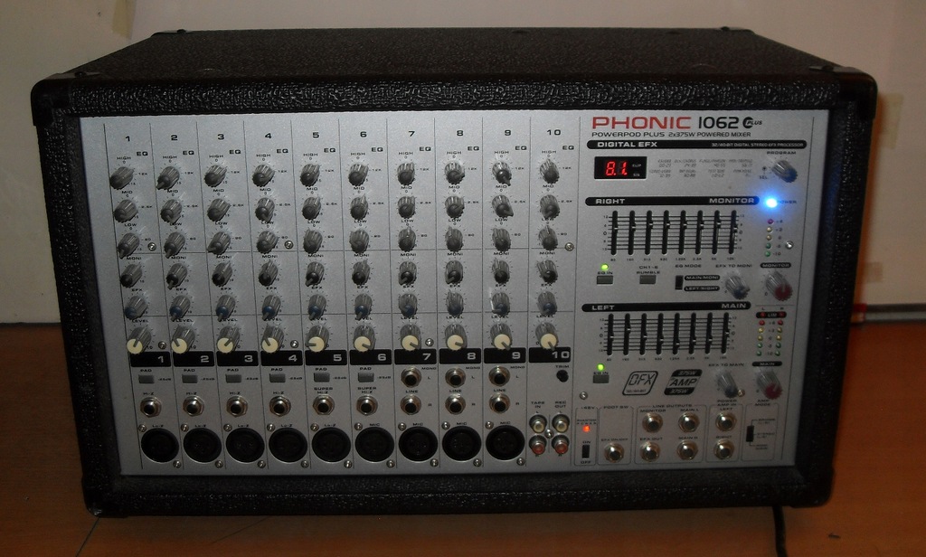 PHONIC 1062 PLUS POWERED MIXER - 13122833885 - oficjalne archiwum Allegro