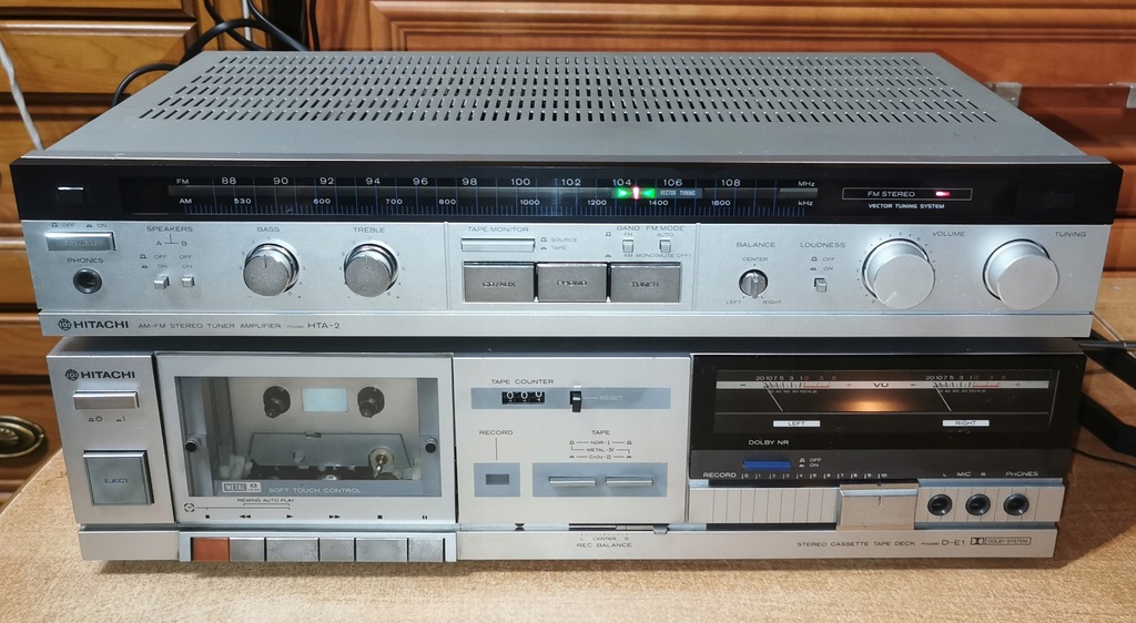 Amplituner HITACHI HTA-2 DECK D-E1 - 14883303595 - oficjalne archiwum Allegro