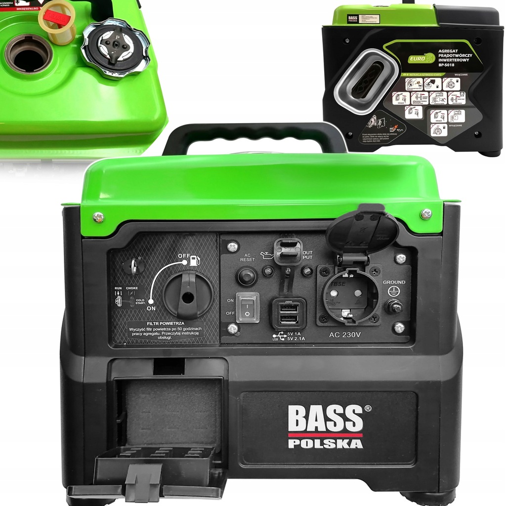 AGREGAT PRĄDOTWÓRCZY INWERTOROWY GENERATOR 1200W - 12616091369 - oficjalne archiwum Allegro