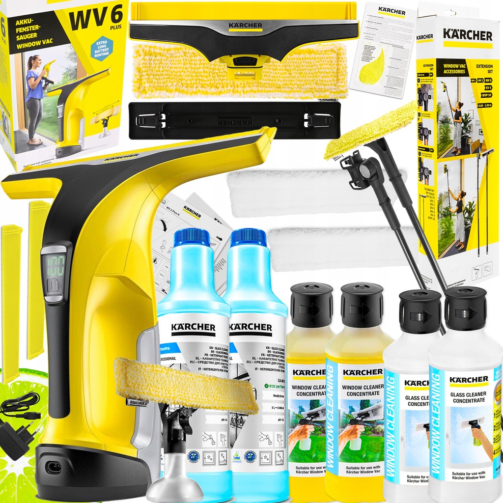 MYJKA DO OKIEN KARCHER WV6 PLUS 9w1 ZESTAW GIGANT - 12792490267 ...