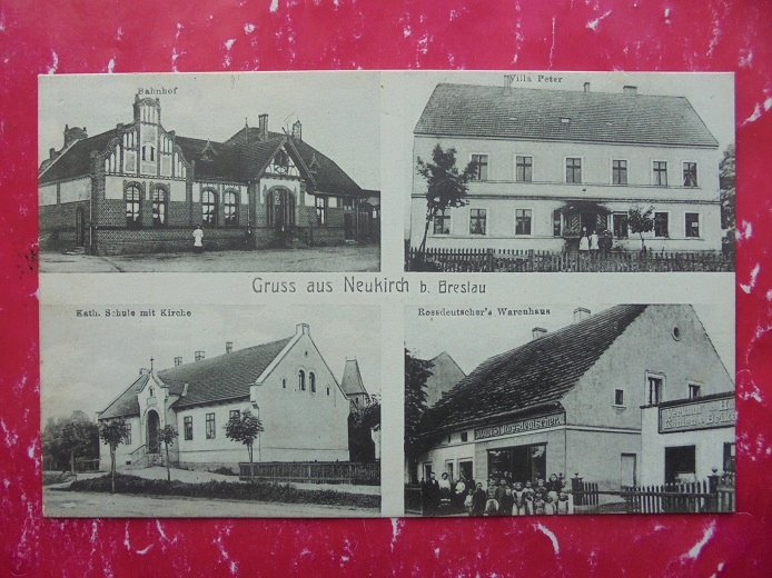 WROCŁAW BRESLAU ŻERNIKI NEUKIRCH DWORZEC KOLEJOWY WILLA PETER ...