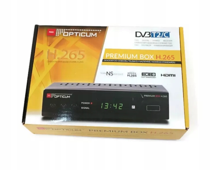 DEKODER OPTICUM DVB-T2 OPTICUM PREMIUM BOX H.265 - 12690070717 - oficjalne archiwum Allegro
