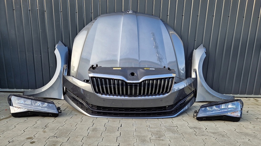 SKODA SUPERB 3 LIFT MASKA ZDERZAK BŁOTNIK FULL LED - 12824784530 ...