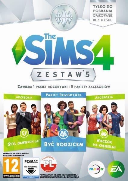 The Sims 4 dodatek ZESTAW 5 V BOX Gra Simsy Simy - 6960141087 ...