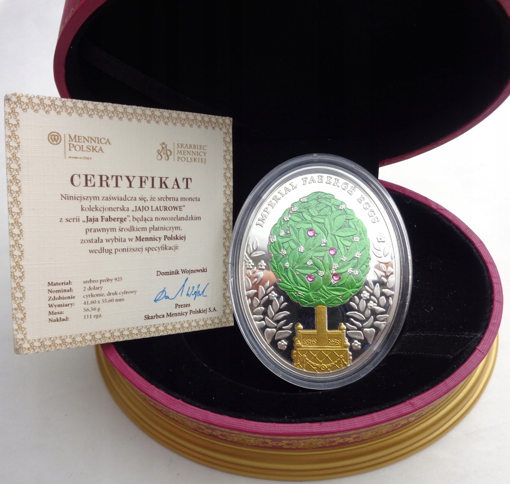 NIUE - 2 dolary - Imperial Faberge Eggs 2012 - MENNICA POLSKA - 111 sztuk ! - 14496624892 ...