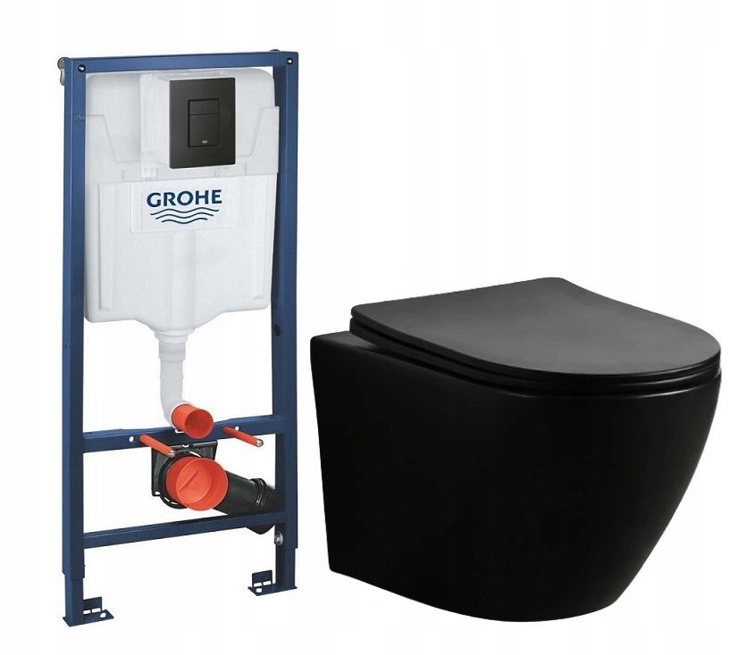 ZESTAW PODTYNKOWY WC STELAŻ PRZYCISK GROHE SOLIDO MUSZLA WC ARBO PRIMO ...