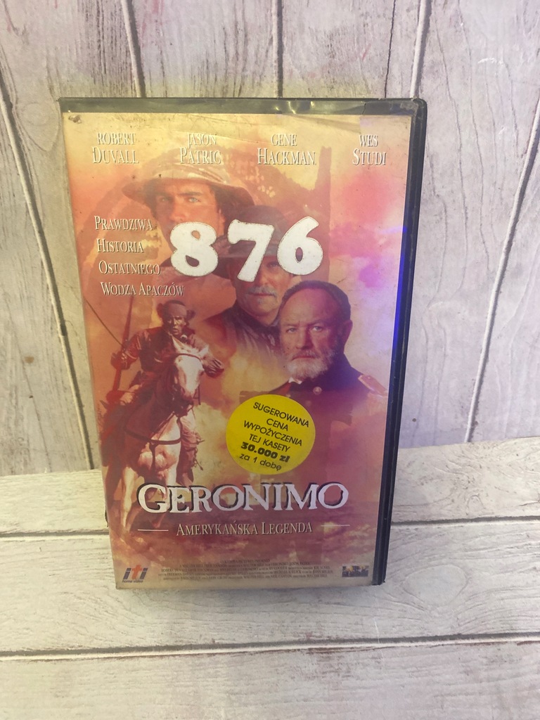 Geronimo Amerykańska Legenda VHS Hackman/Patrick - 13001901380 ...