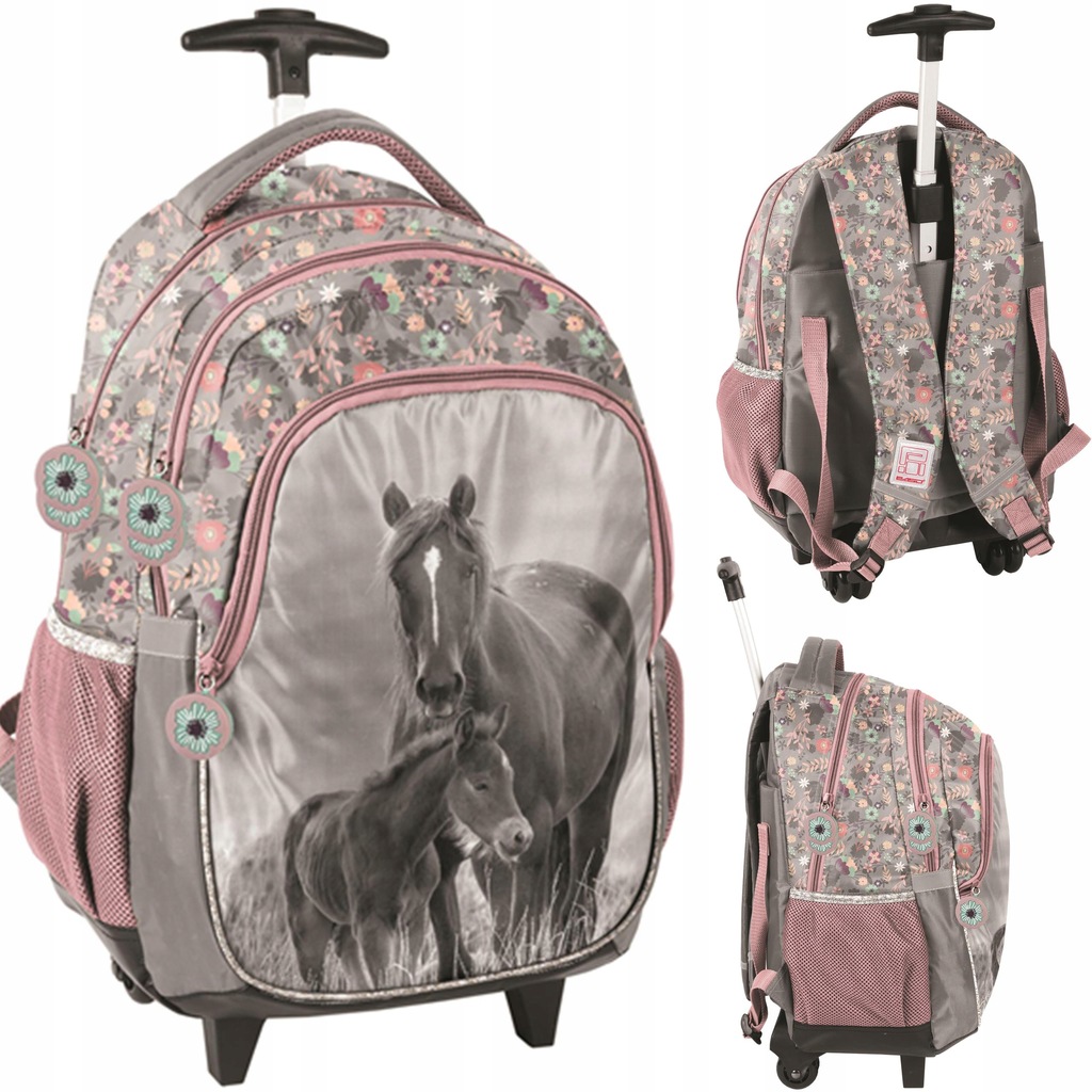 PLECAK NA KÓŁKACH SZKOLNY Z KONIEM KOŃ KONIE KONIK - 9240328355 - oficjalne archiwum Allegro