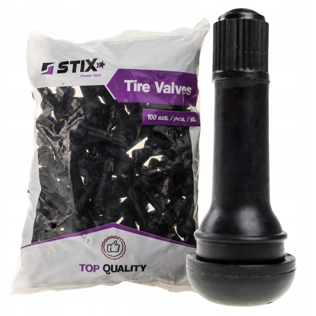 Zawory Wentyle do kół felg TR414 100szt bezdętkowe - 10590626196 - oficjalne archiwum Allegro