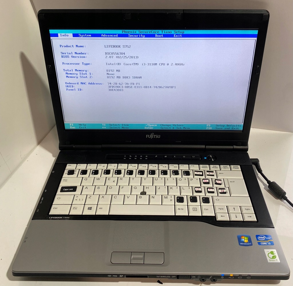 Laptop Fujitsu LifeBook S752 ! WYPRZEDAŻ ! VATR12 - 12997438889 ...