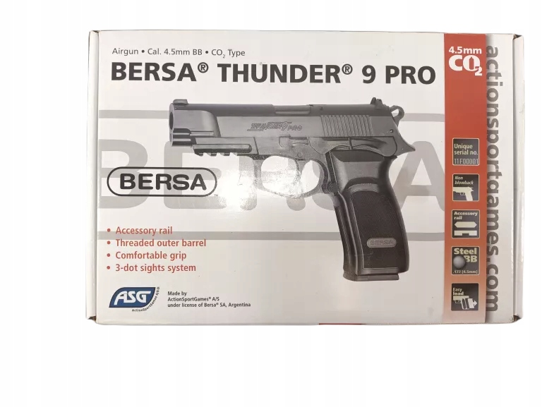 WIATRÓWKA BERSA THUNDER 9 PRO 4,5MM CO2 - 12657504885 - oficjalne ...