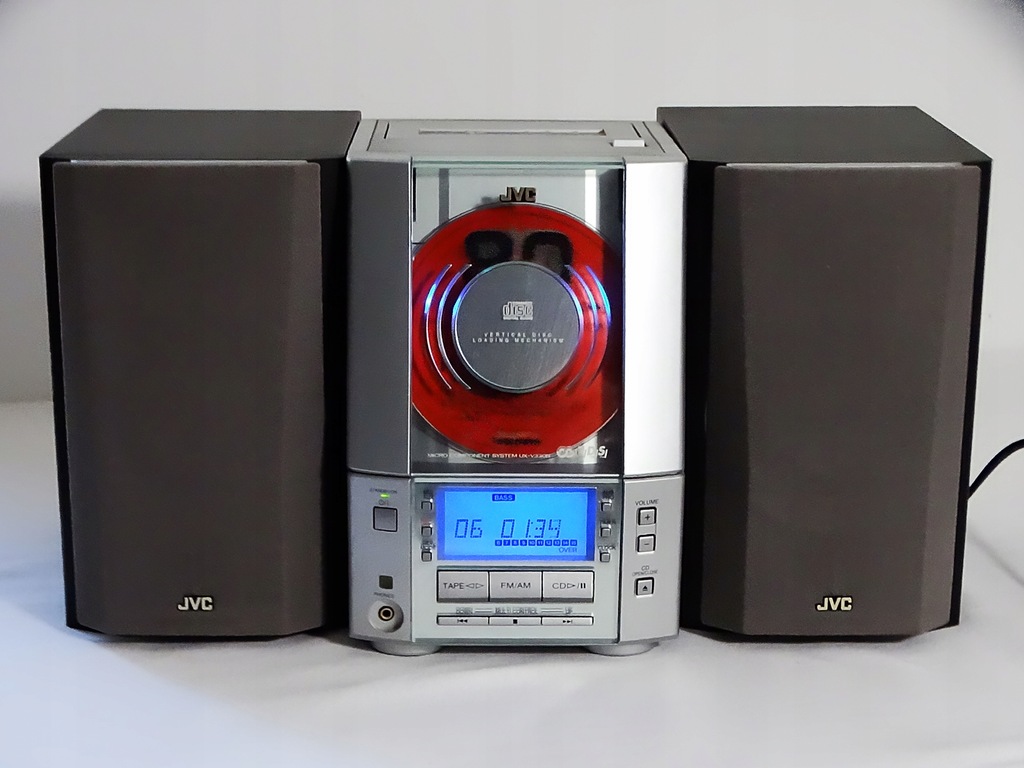 Mini wieża- JVC UX-V330R AM/FM RDS, CD, MP3, AUX - 13003376212 - oficjalne archiwum Allegro