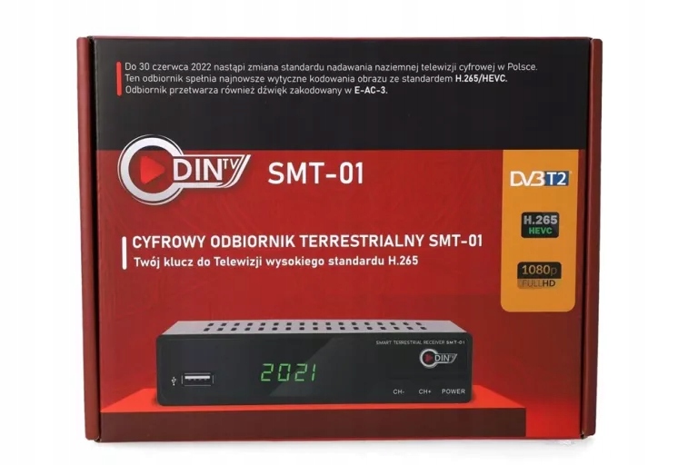 TUNER DEKODER TV NAZIEMNEJ DVB-T2 HEVC HDMI USB - 13147711396 ...
