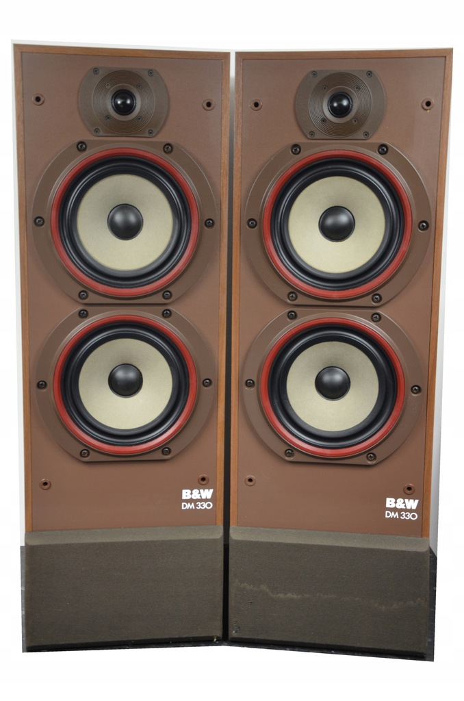 Kolumny Stereo B&W DM-330 Bowers&Wilkins Super dźwięk ORZECH ...