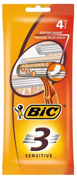 BIC Sensitive 3 MASZYNKA do golenia GOLARKA 4 szt - 11069933856 ...