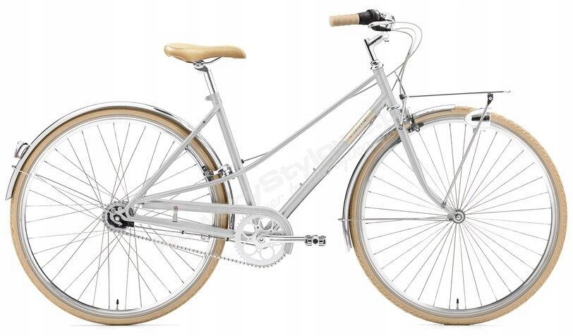 Rower miejskie Creme CafeRacer Solo 7S Srebrny - 11504365547 ...