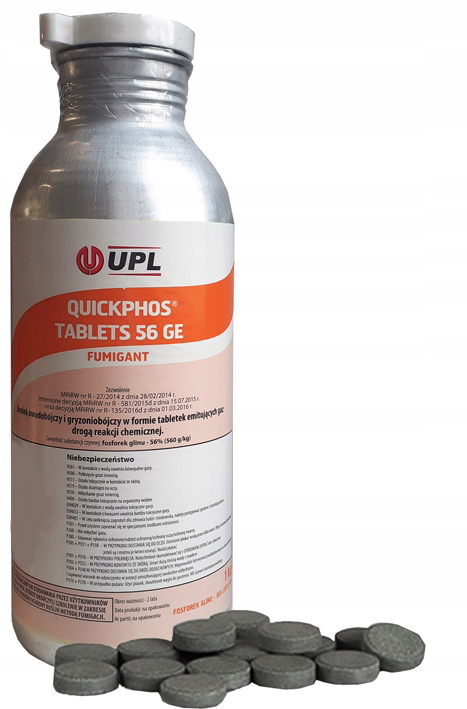 QUICKPHOS 56 GE TABLETKI GAZ TRUCIZNA NA KRETY 1kg - 11509974539 - oficjalne archiwum Allegro