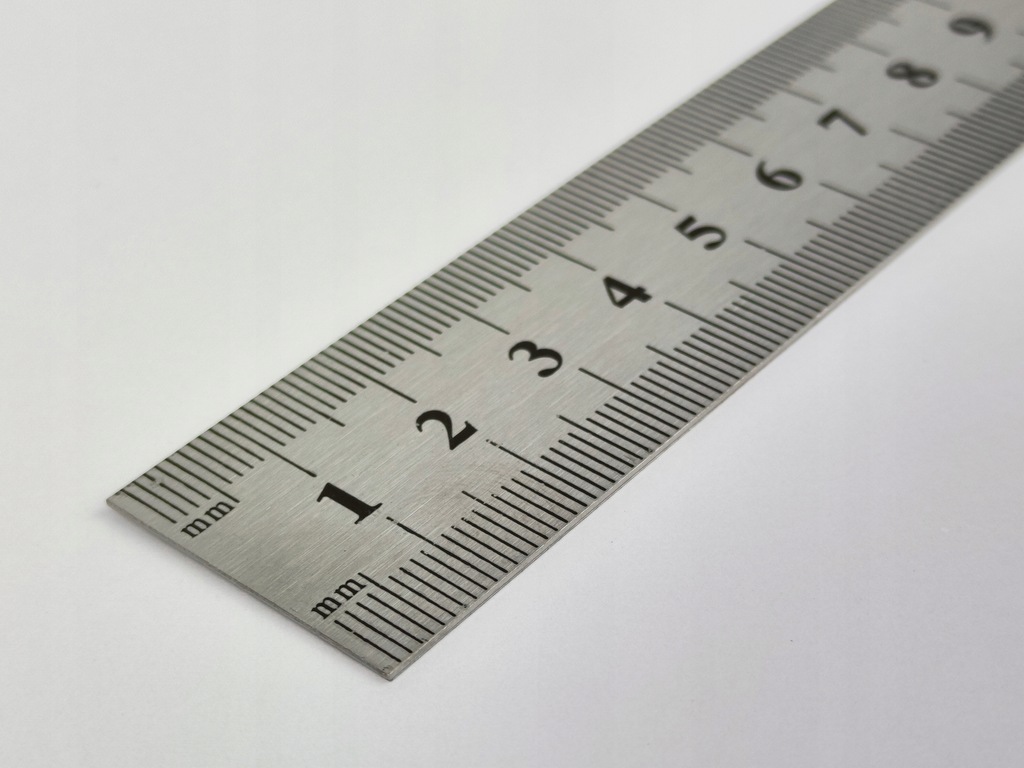 3x LINIJKA METALOWA 60 cm SKALA SZTYWNA NIERDZEWNA - 13357129934 ...