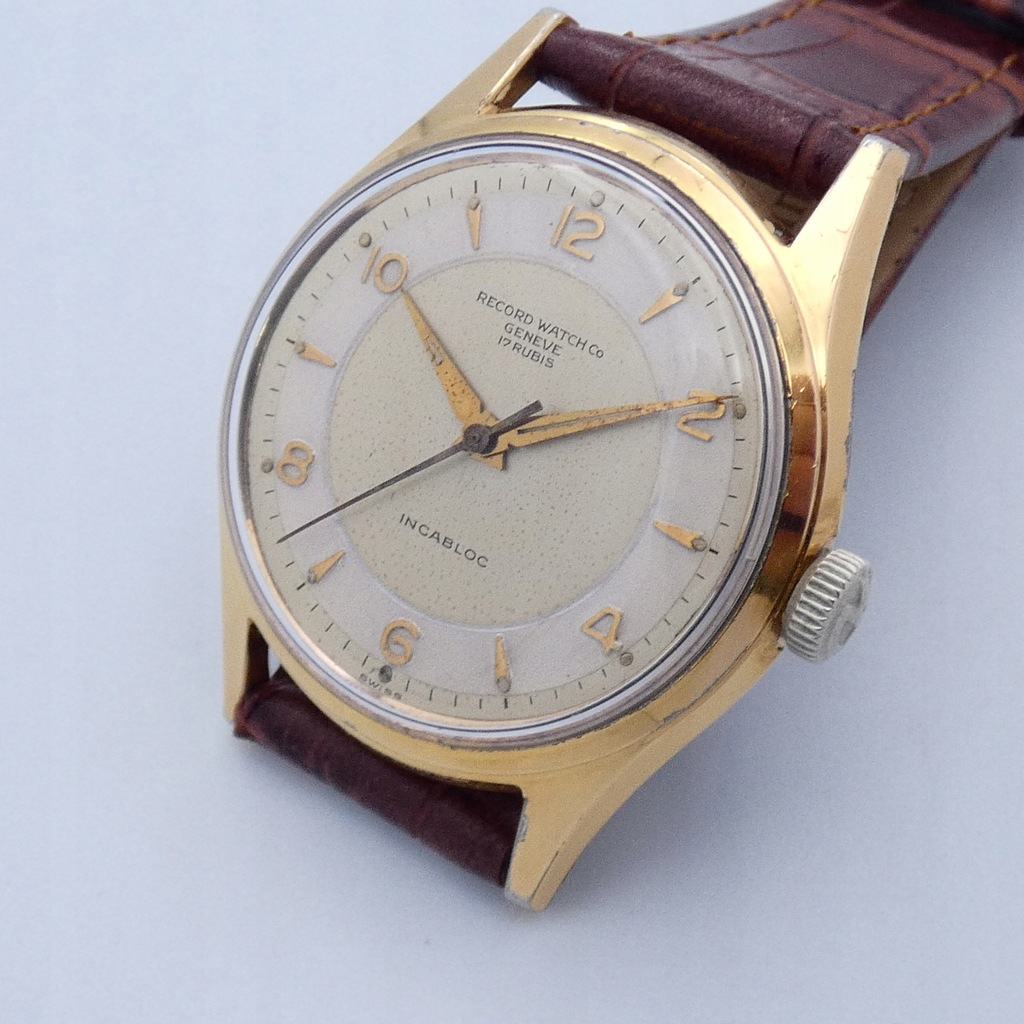 RECORD Watch Co GENEVE _ Vintage 50'e - 13985851880 - oficjalne ...