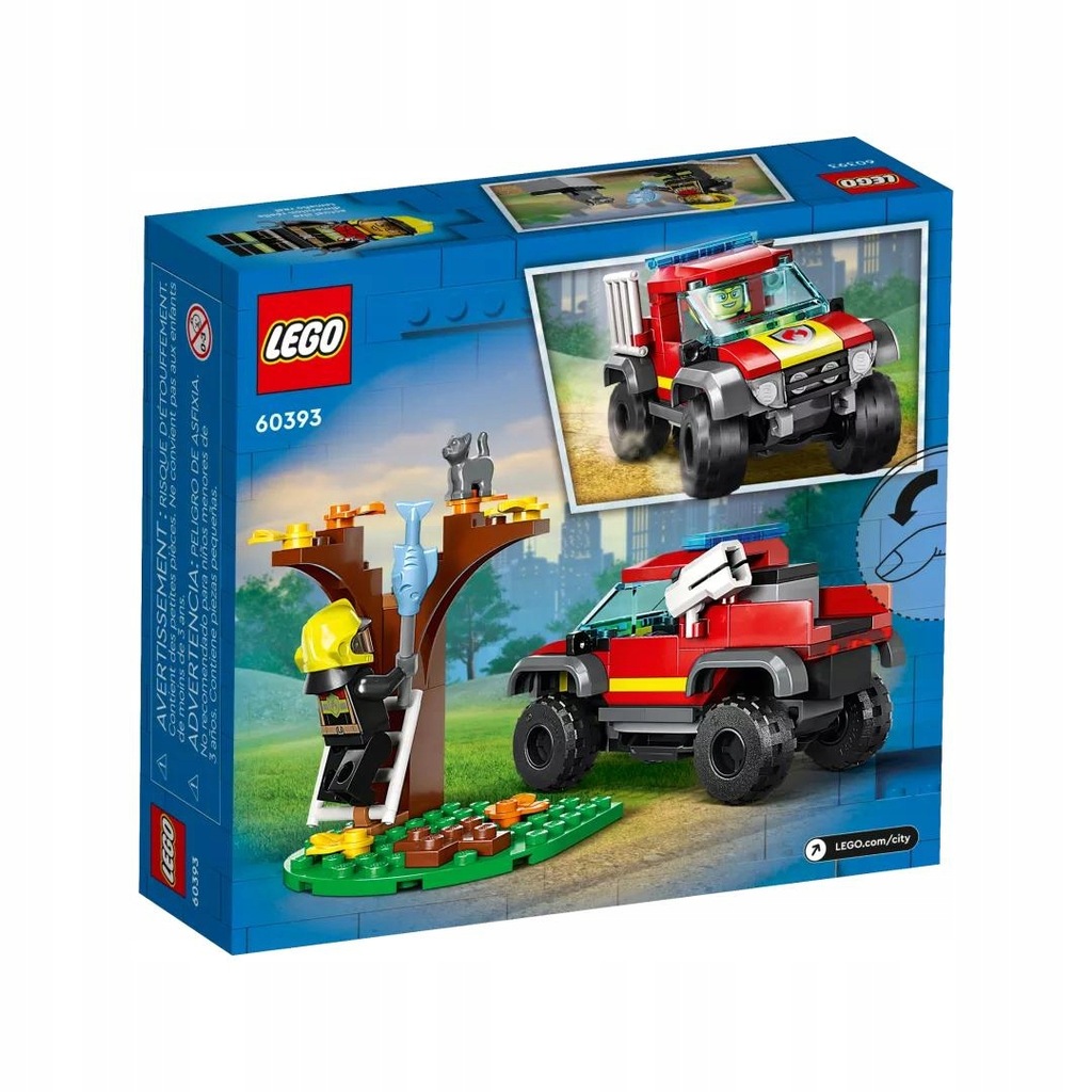 Купить LEGO City Пожарная машина 4x4 Спасательная миссия (60393 ...