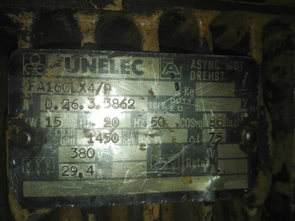 SILNIK ELEKTRYCZNY 15 KW 1460 obr/min UNELEC - 7829007615 - oficjalne archiwum Allegro