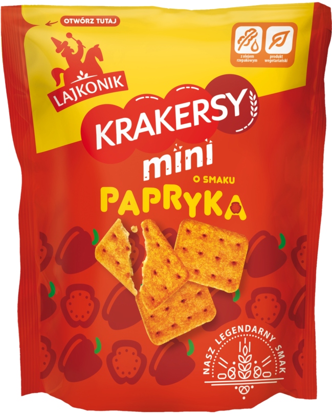 MINI KRAKERSY Lajkonik PAPRYKA 100g - 16737880696 - oficjalne archiwum ...