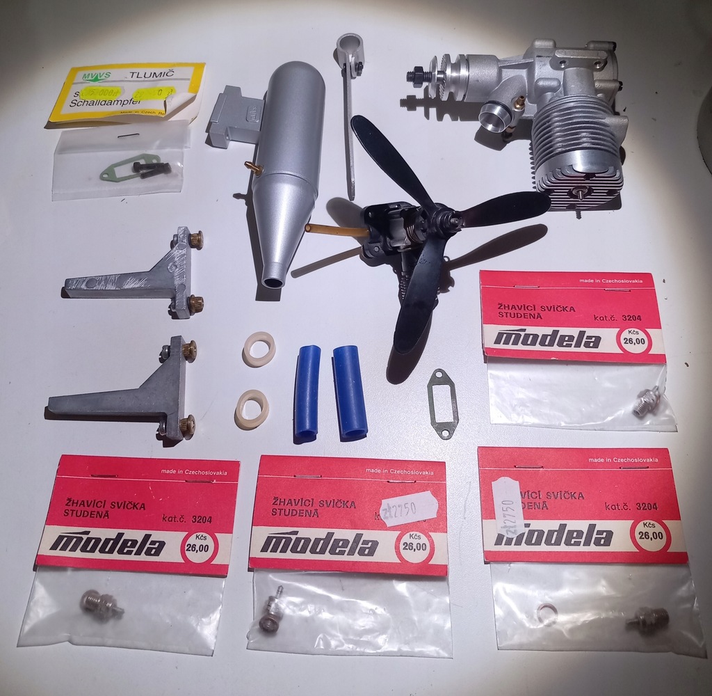 Silnik modelarski Modela MVVS 6,5 ccm zestaw - 14208870724 - oficjalne archiwum Allegro