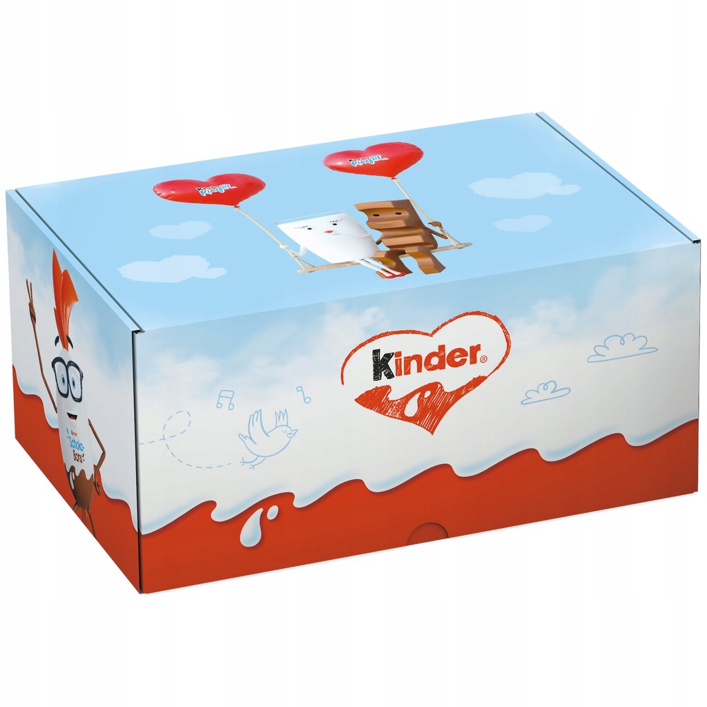 Zestaw Prezentowy Box Słodyczy Kinder Święta De - 12661773451 ...