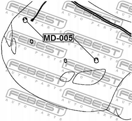ODBÓJ MASKI MITSUBISHI LANCER,LANCER CEDIA CS,CT - 12848613933 ...