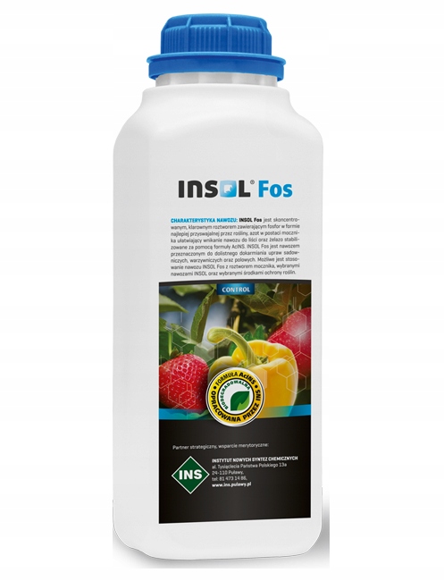 INSOL Fos 1l - Nawóz dolistny fosforowy WARZYWA - 12800891030 - oficjalne archiwum Allegro