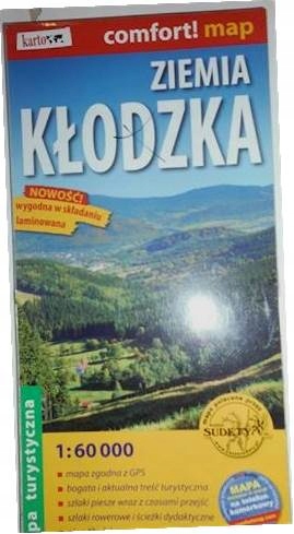 Ziemia Klodzka laminowana mapa turystyczna 1:60 00 - 12890546078 - oficjalne archiwum Allegro
