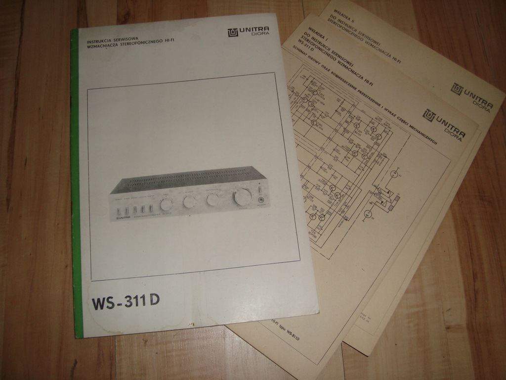 Instrukcja serwisowa UNITRA Wzmacniacz WS-311 D - 11930096651 - oficjalne archiwum Allegro