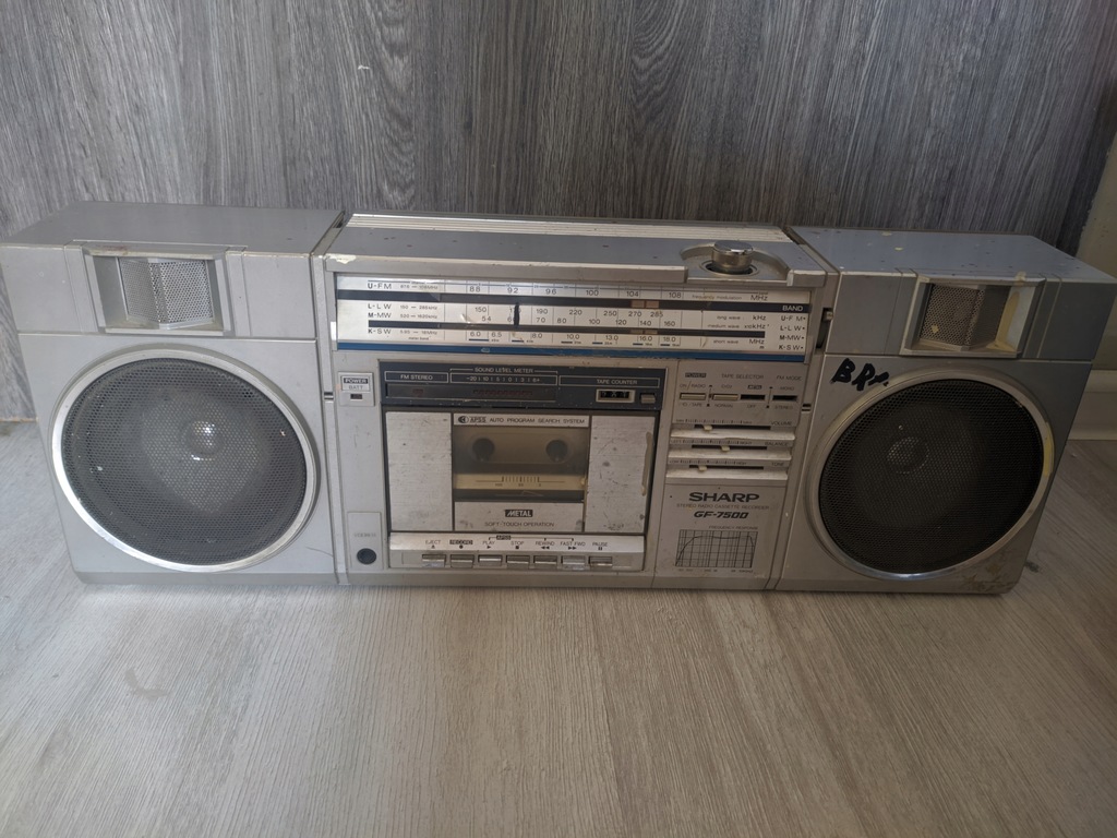 Radiomagnetofon boombox sharp GF-7500 - 11929311826 - oficjalne archiwum Allegro
