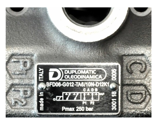 DUPLOMATIC OLEODINAMICA BFD06-G012-TA6/10N-D12K1 - 10946661556 ...