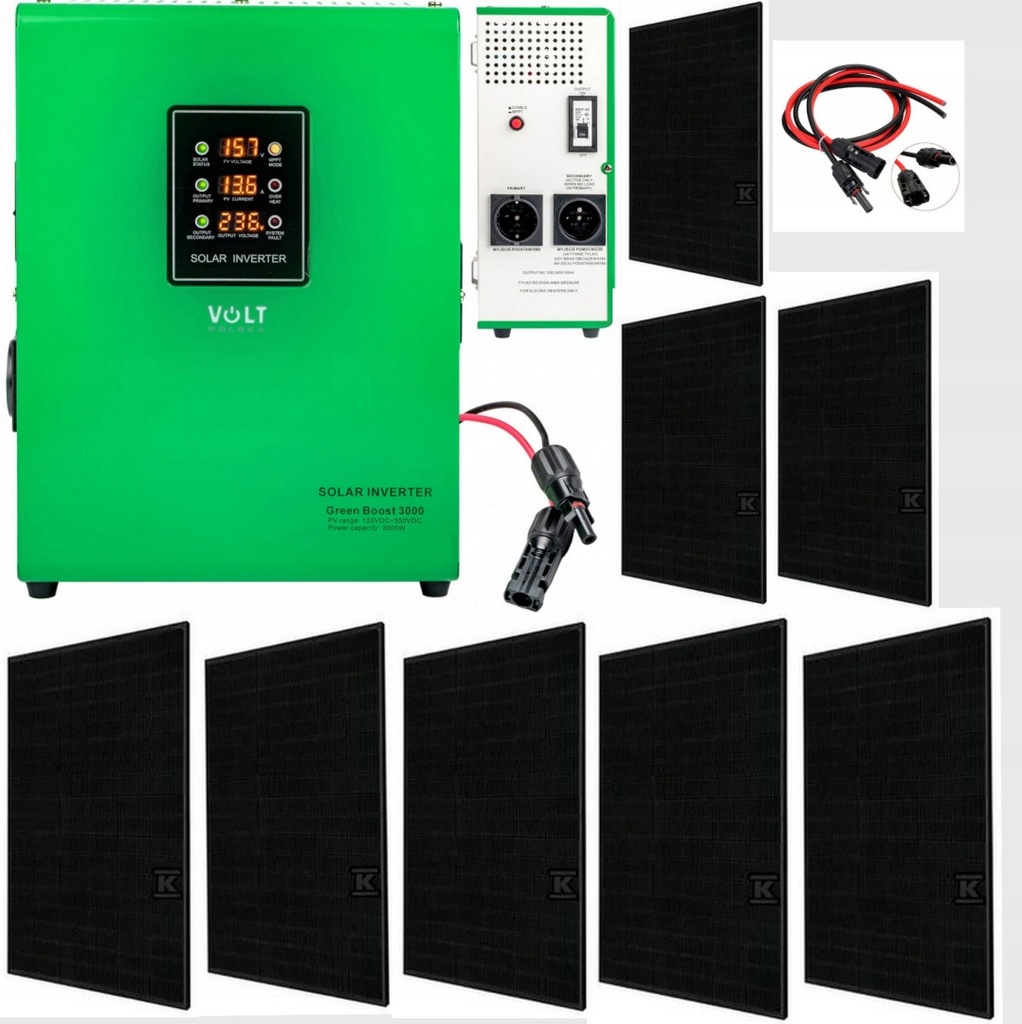 Zestaw solarny do grzania wody Green Boost 3000/3200W Volt Polska ...