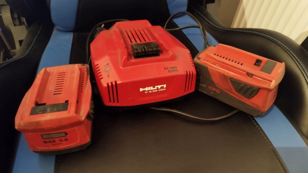 2x Akumulator Hilti B22/5.2 5,2 Ah + ładowarka !!! - 13098683520 - oficjalne archiwum Allegro