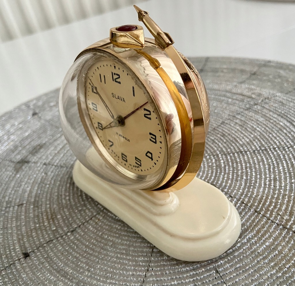 Budzik SLAVA Kula Ziemska GLOB Space Age CCCP - 13013150904 - oficjalne ...