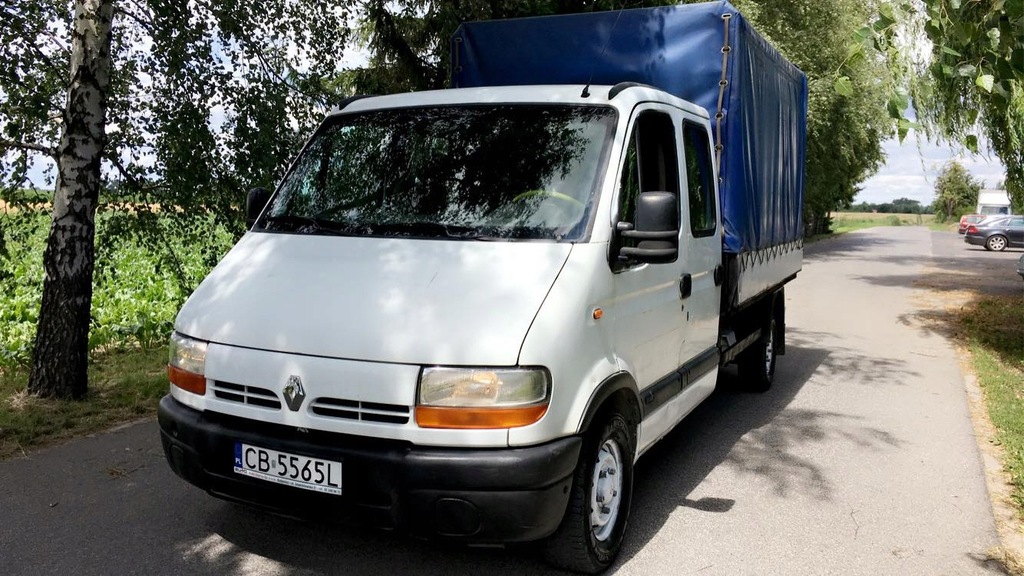 Renault Master 2.8D 2000r 7 osobowy+ plandeka !!! - 12360520189 - oficjalne archiwum Allegro