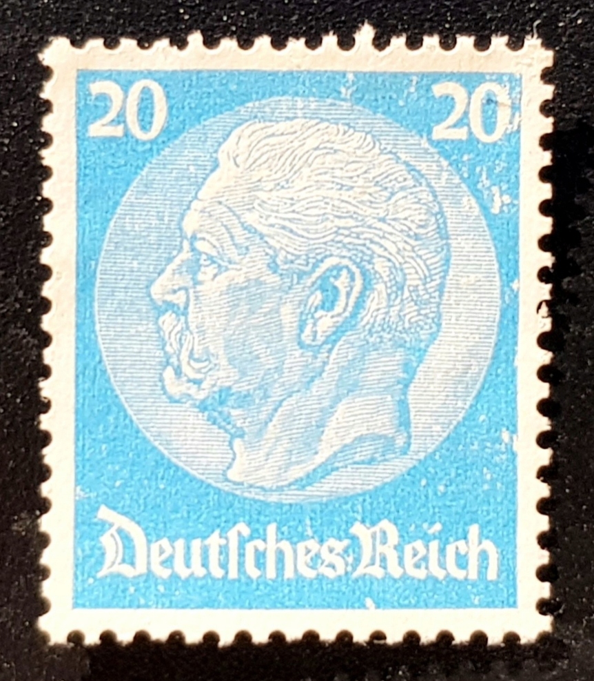 Znaczek Deutsches Reich III Rzesza 1934 Hindenburg - 12769150029 ...