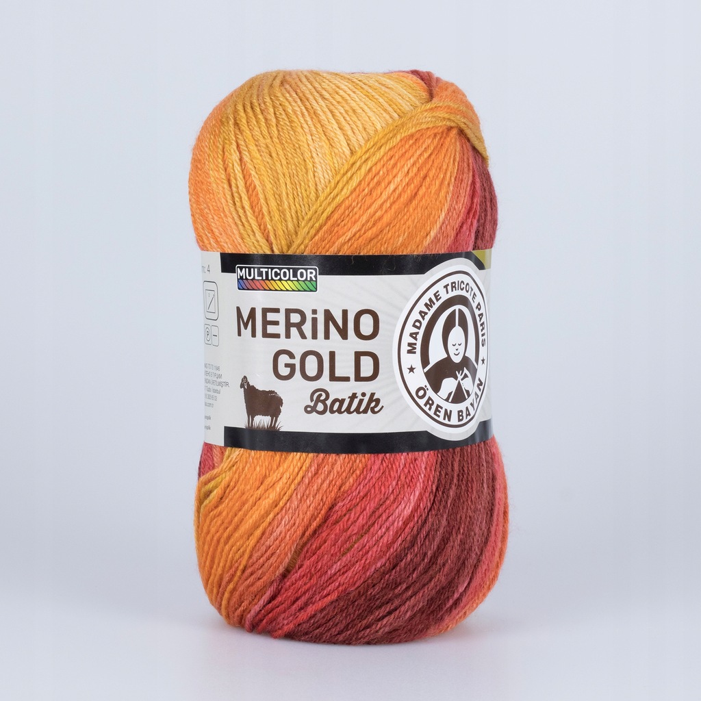 Włóczka MERINO GOLD BATIK 100g/400m wełna meri 835 - 11715174275 - oficjalne archiwum Allegro