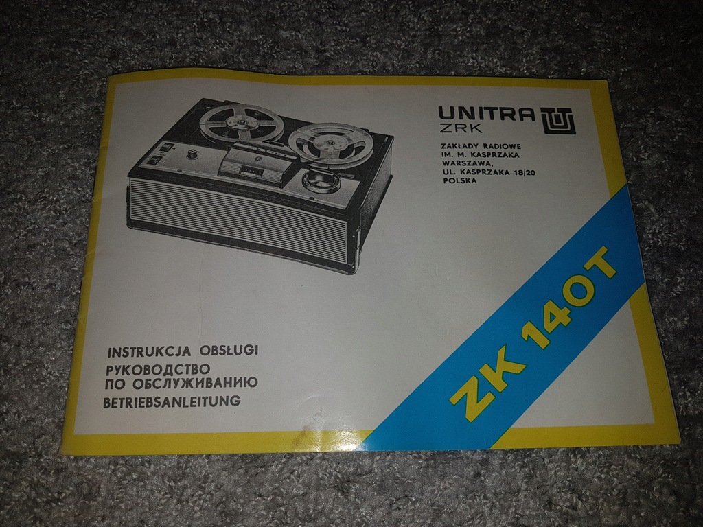 UNITRA ZK 140T Instrukcja obsługi SCHEMAT - 13222608312 - oficjalne ...